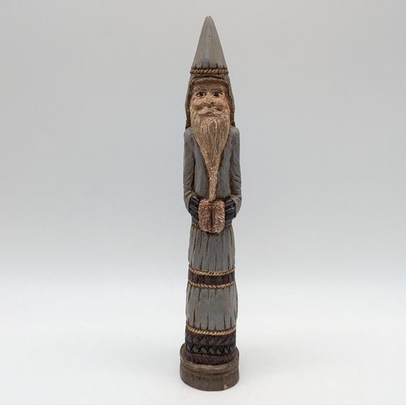 Vintage | Holiday | Vintage 992 Resin Tall Thin Folkart Santa Figure ...